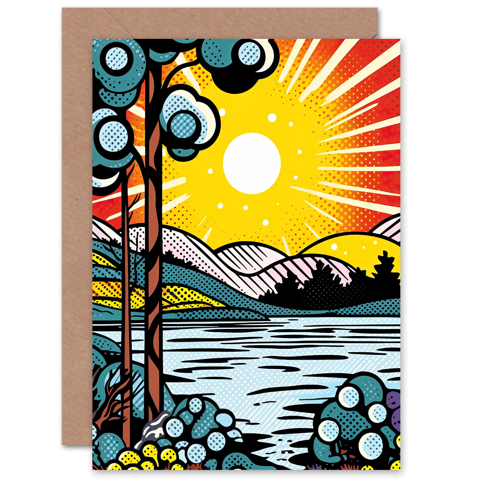 Sunset Landscape Comic Book for Wife Her Mum Sister Daughter Mom Gran ...