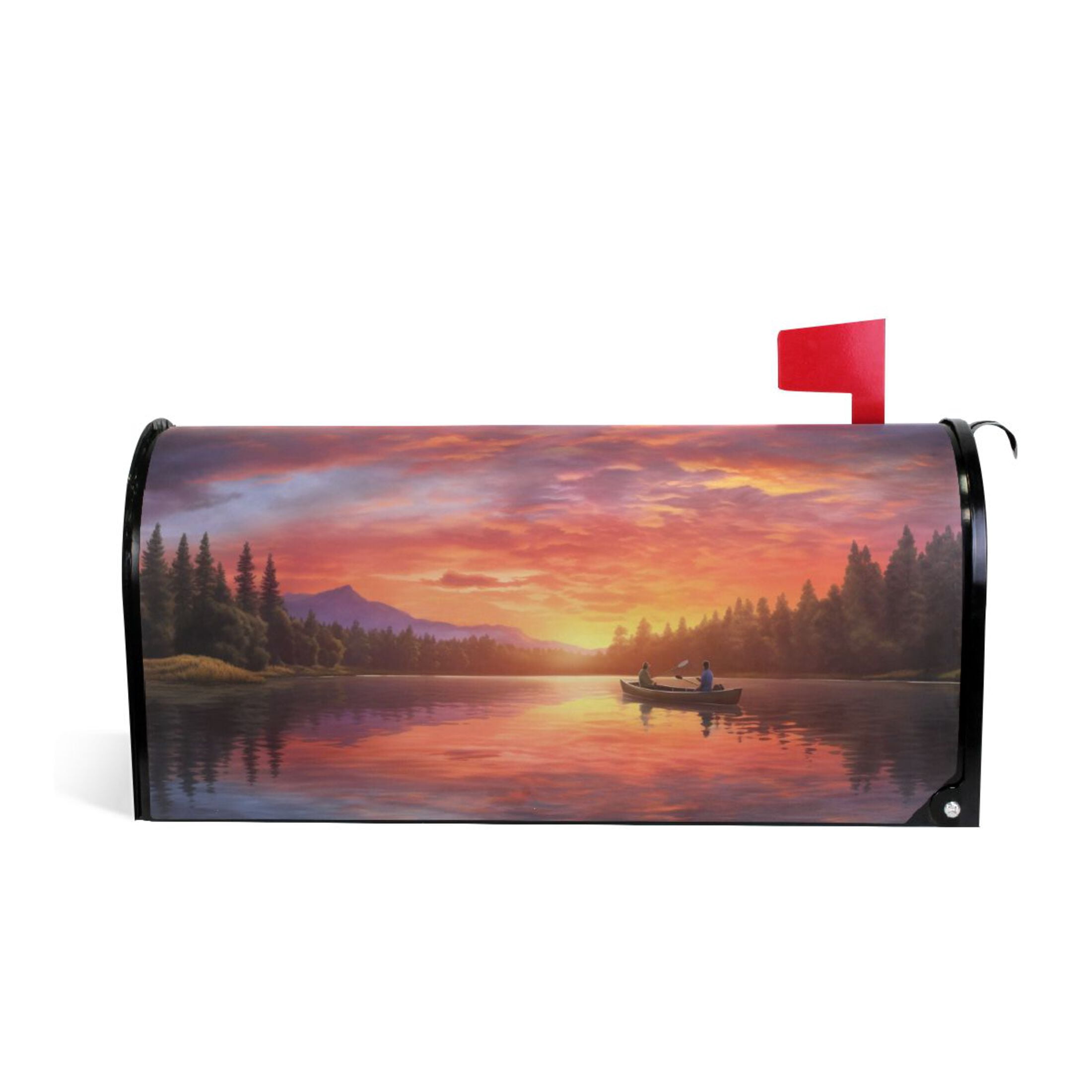 Sunset Landscape Magnetic Mailbox Covers Garden Post Box Wraps Yard ...