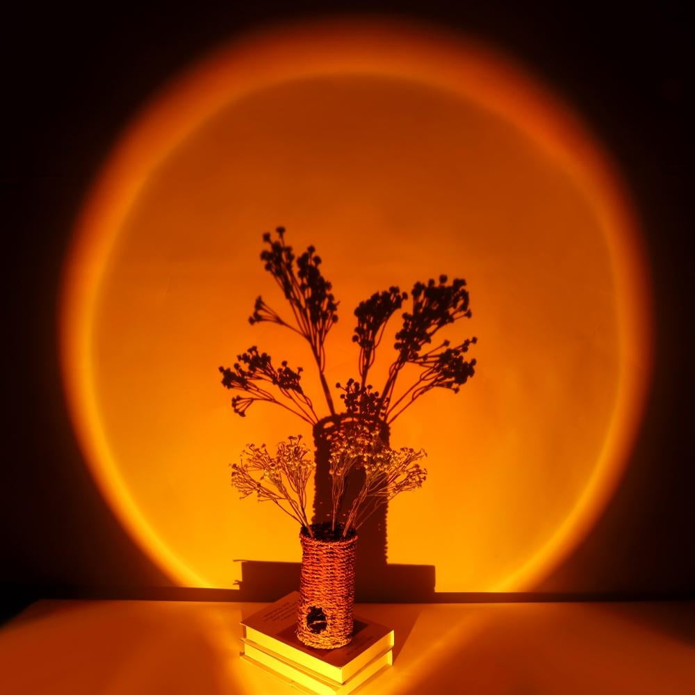 Sunset Light, 180 Degree Rotation USB Sunset Glow Lamp Visual Romantic ...