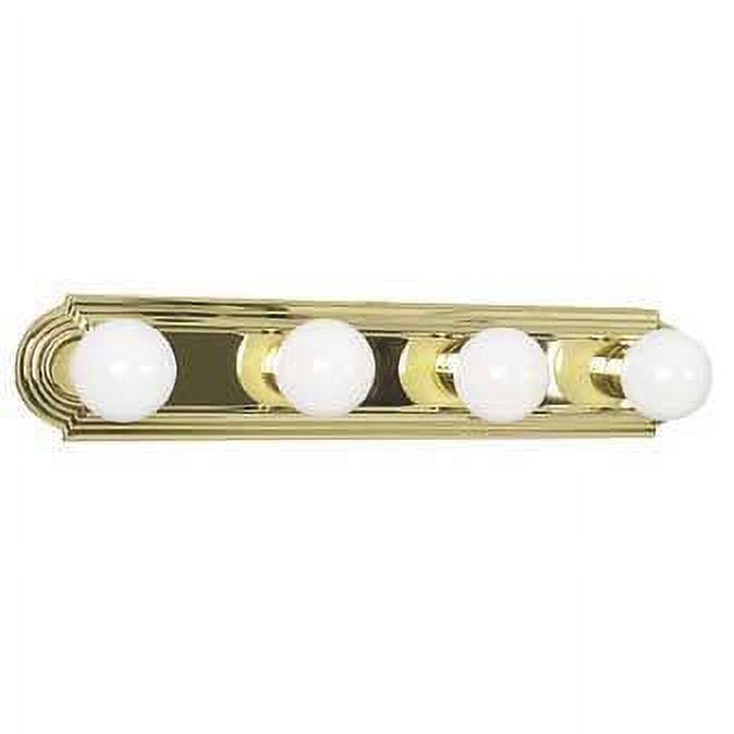 Sunset Lighting F3542 4 Light 240 Watt Bathroom Vanity Strip - Brass ...