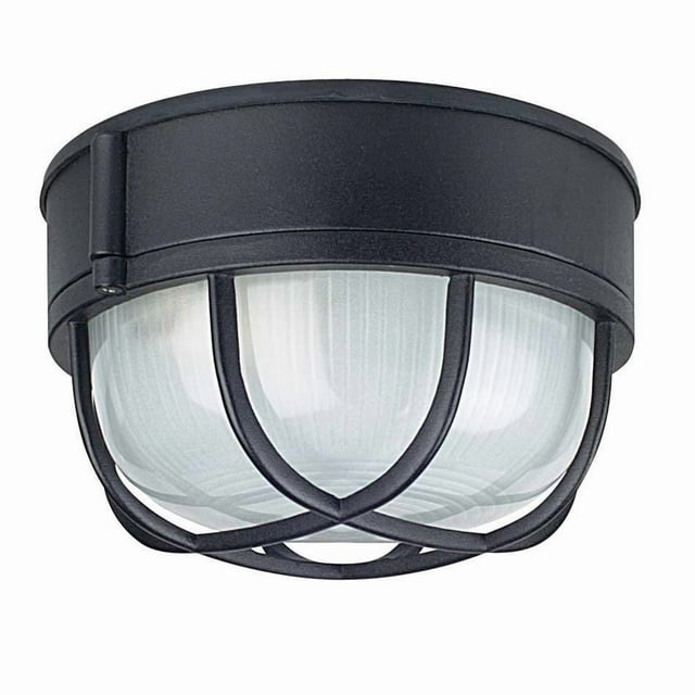 Sunset Lighting F7986 1 Light Outdoor Cast Aluminum 8" Wide Flush Mount ...