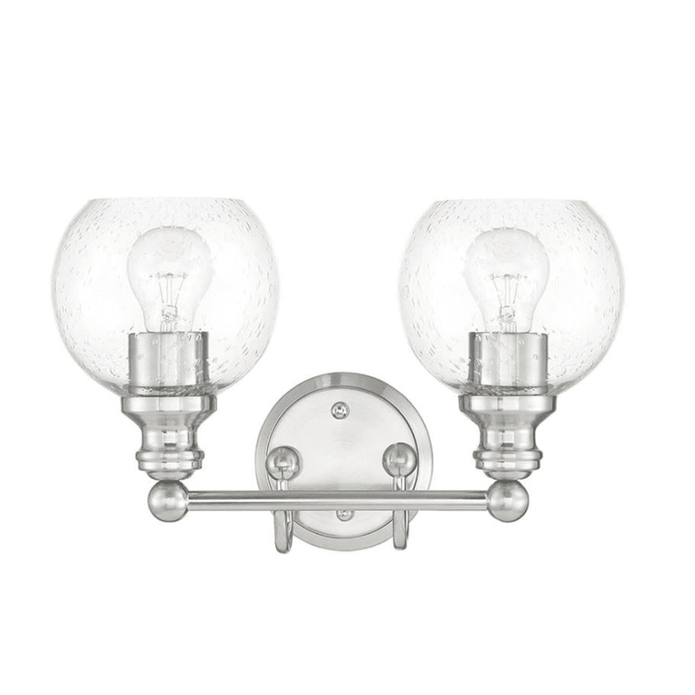 Sunset Lighting Oriana 2Lt Mb Vanity With Clear Seeded Glass F29012-80 ...