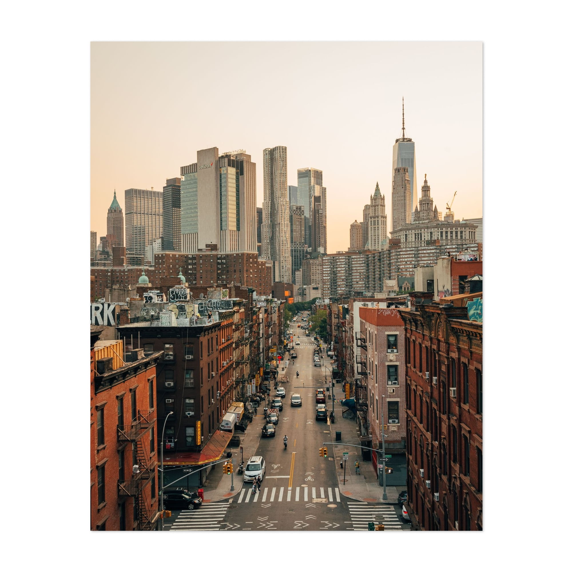 Sunset from the Manhattan Bridge 01 - Manhattan New York Photography City Skyline Architecture ...