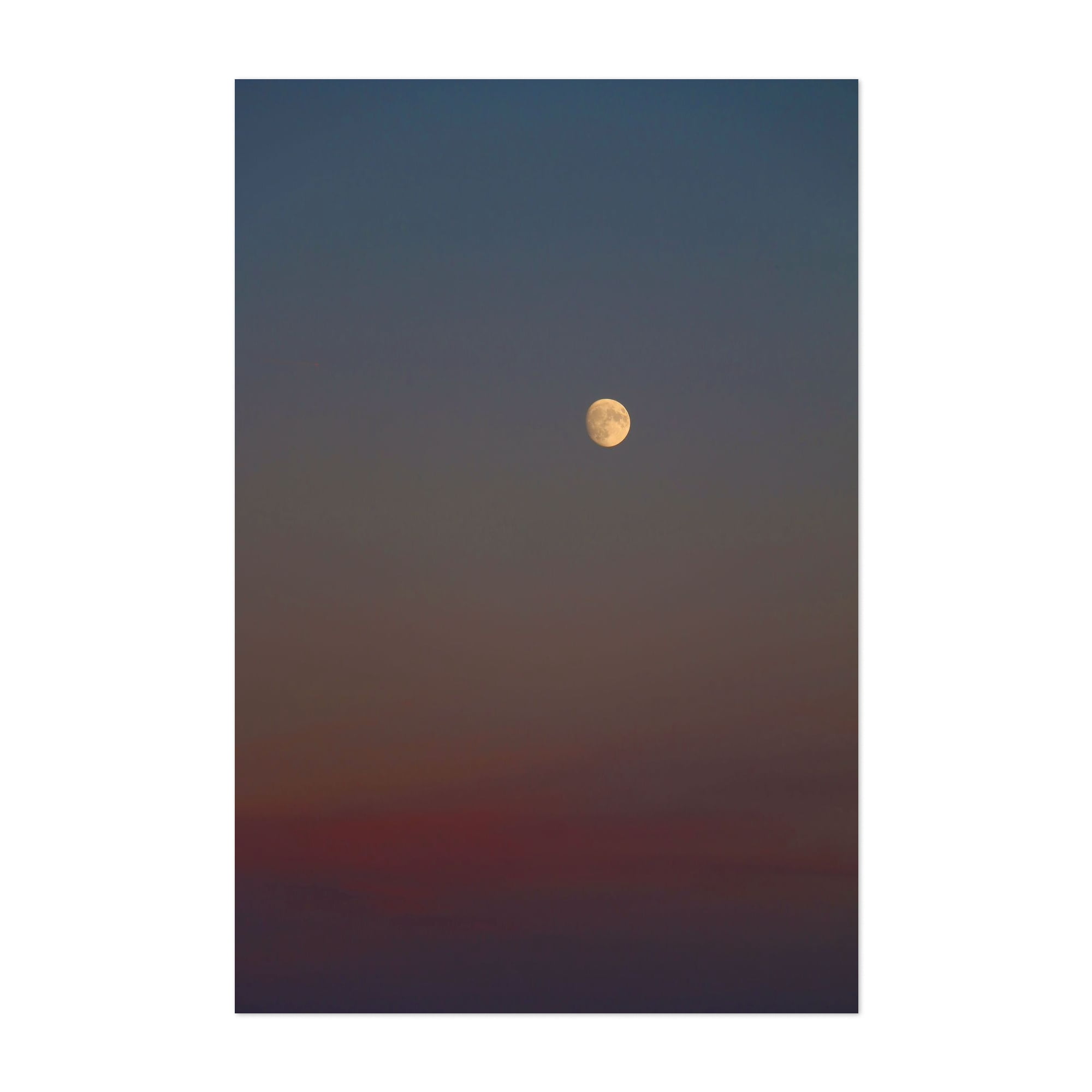 Sunset Moon - Philadelphia Pennsylvania Photography Moon Night Sky ...