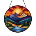 Sunset Mountain Window Hanging – Decorative Nature Art - Walmart.com