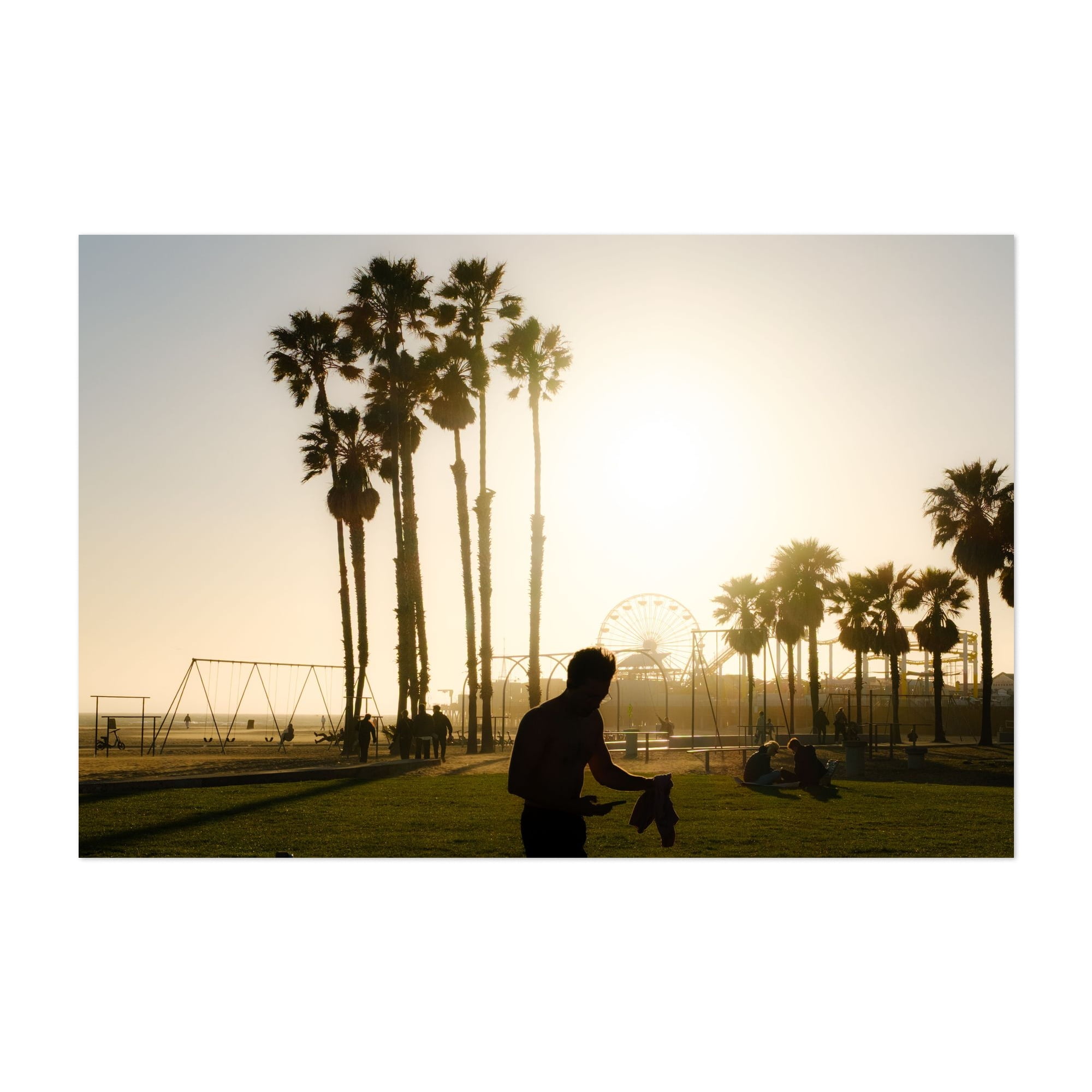 Sunset at Muscle Beach, Santa Monica 01 - Santa Monica California ...