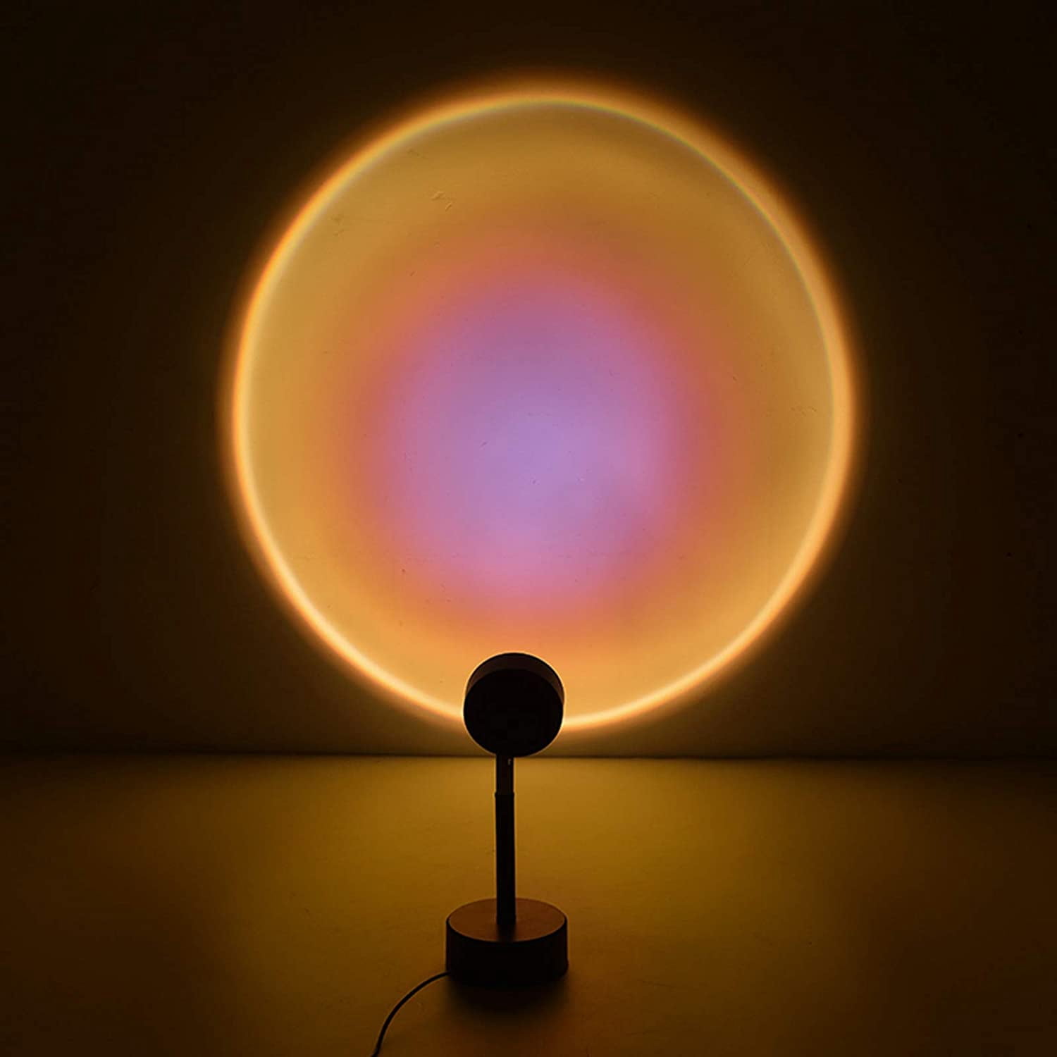 Sunset Night Light Projector Led Lamp Rainbow Rotatable Projection Lamp ...