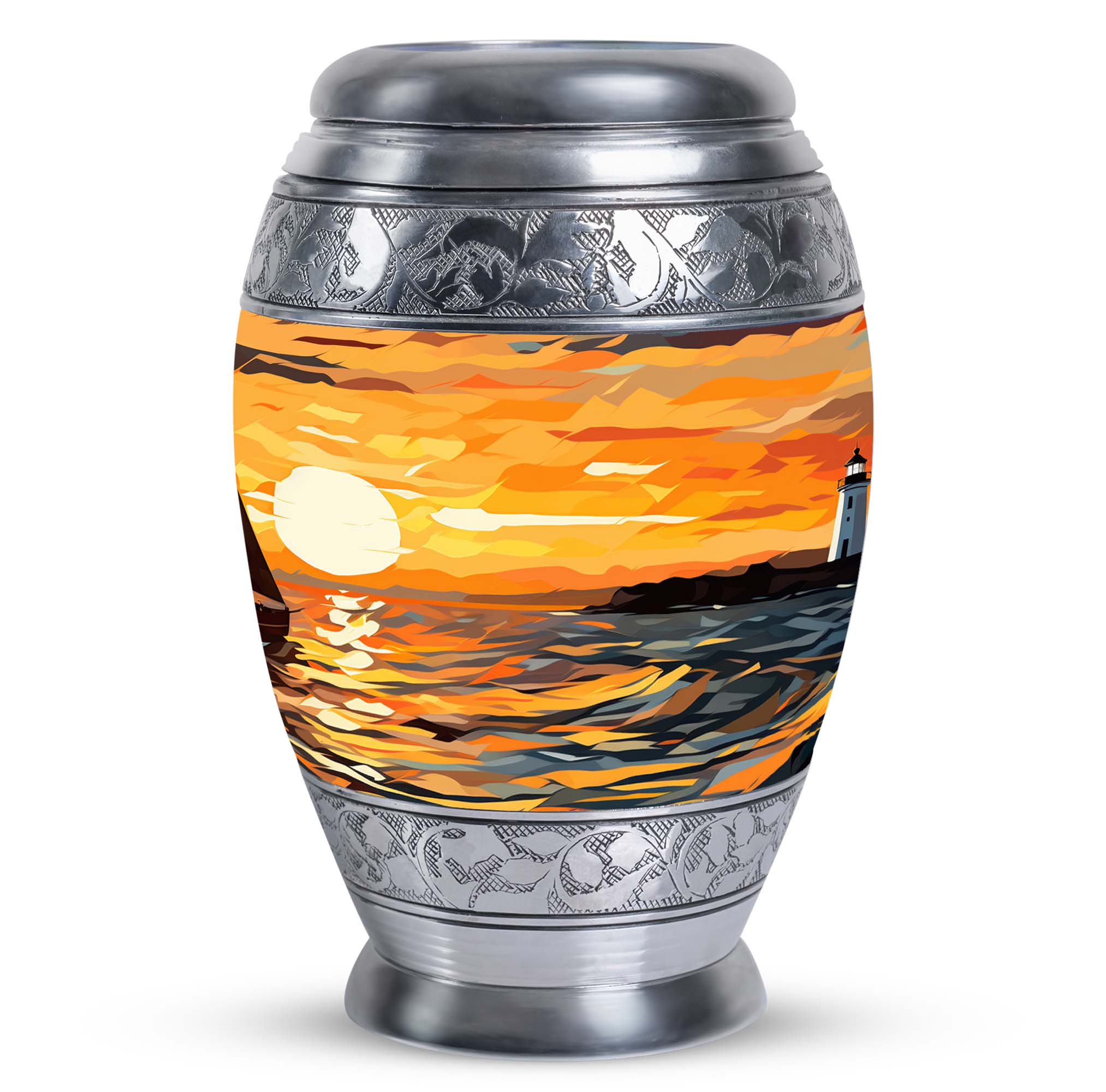 Sunset Ocean ViewUrn For Human Ashes Adult Woman, Large Urn For Human ...