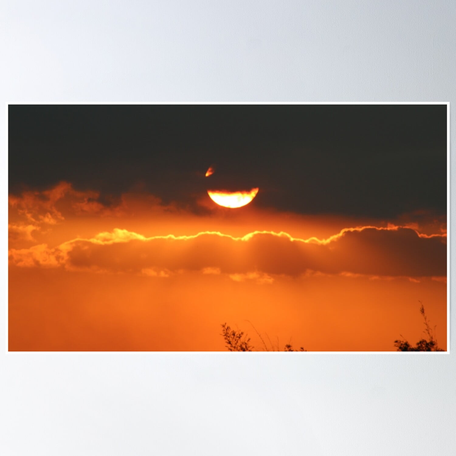 Sunset Or Sunrise Poster Wall Art, Modern Wall Decor, 24x36 UNFRAMED ...