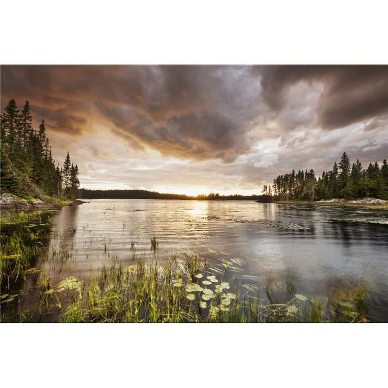 Sunset Over A Pond - Thunder Bay Ontario Canada Poster Print by Susan ...