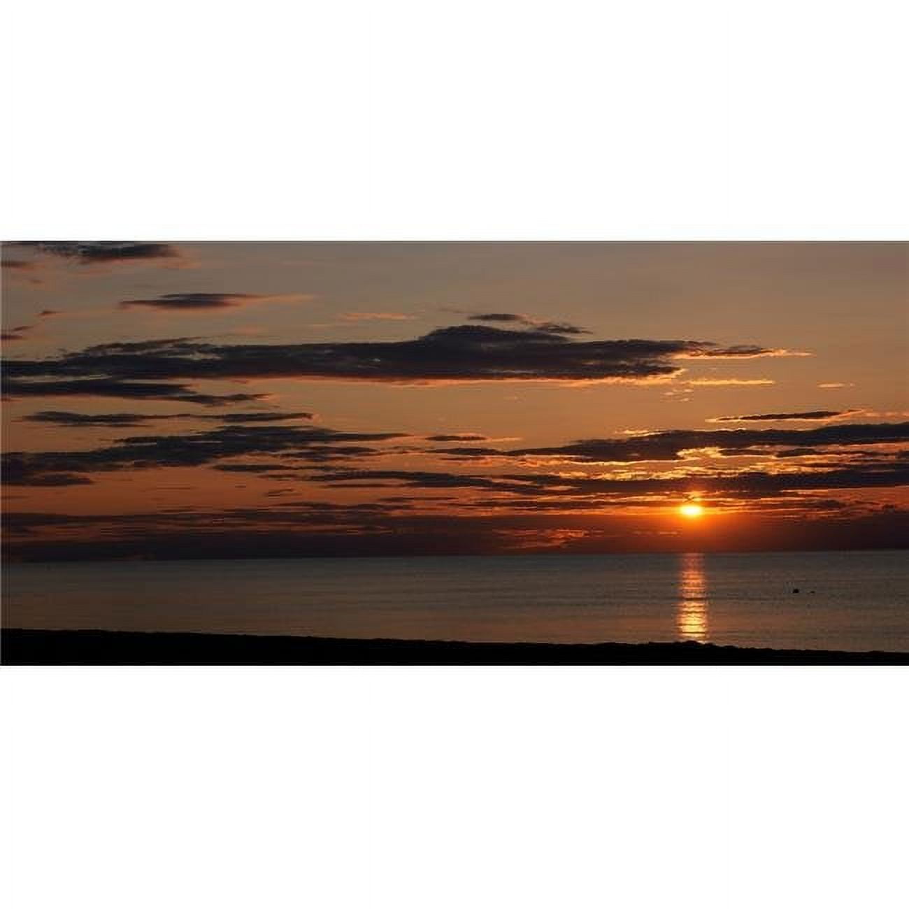 Sunset Over The Ocean Jetties Beach Nantucket Massachusetts USA Poster ...