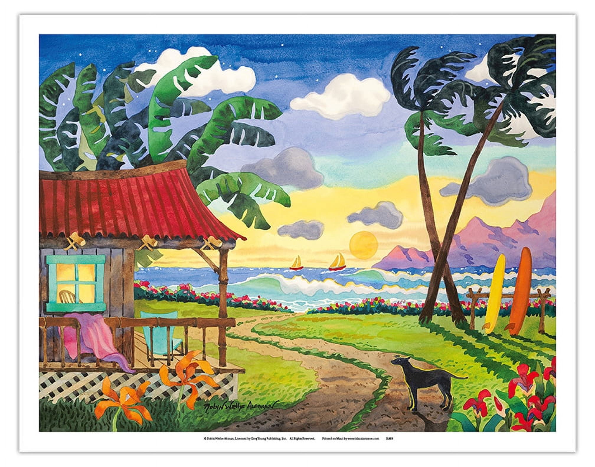 Sunset in Paradise - Tropical Beach - Hawaii - Hawaiian Islands - From ...