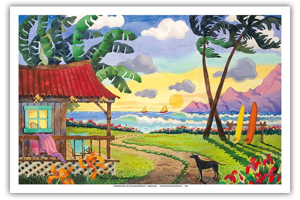 Sunset in Paradise - Tropical Beach - Hawaii - Hawaiian Islands - From ...