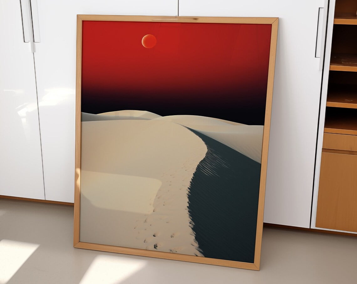 Sunset Poster - Maximalist Print - Psychedelic Art - Trippy Poster ...