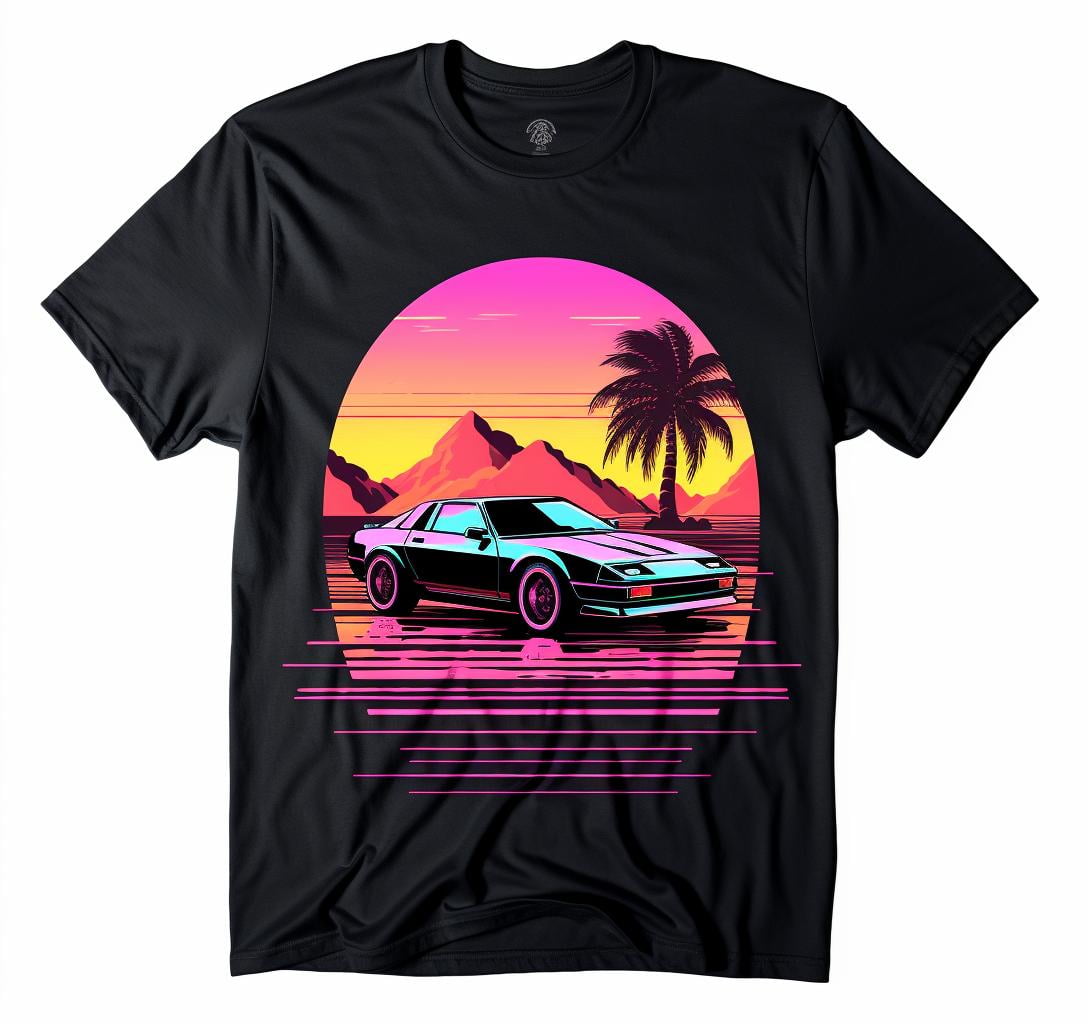 Sunset Race Car Men's T-Shirt Speed and Style Graphic Tee - Walmart.com