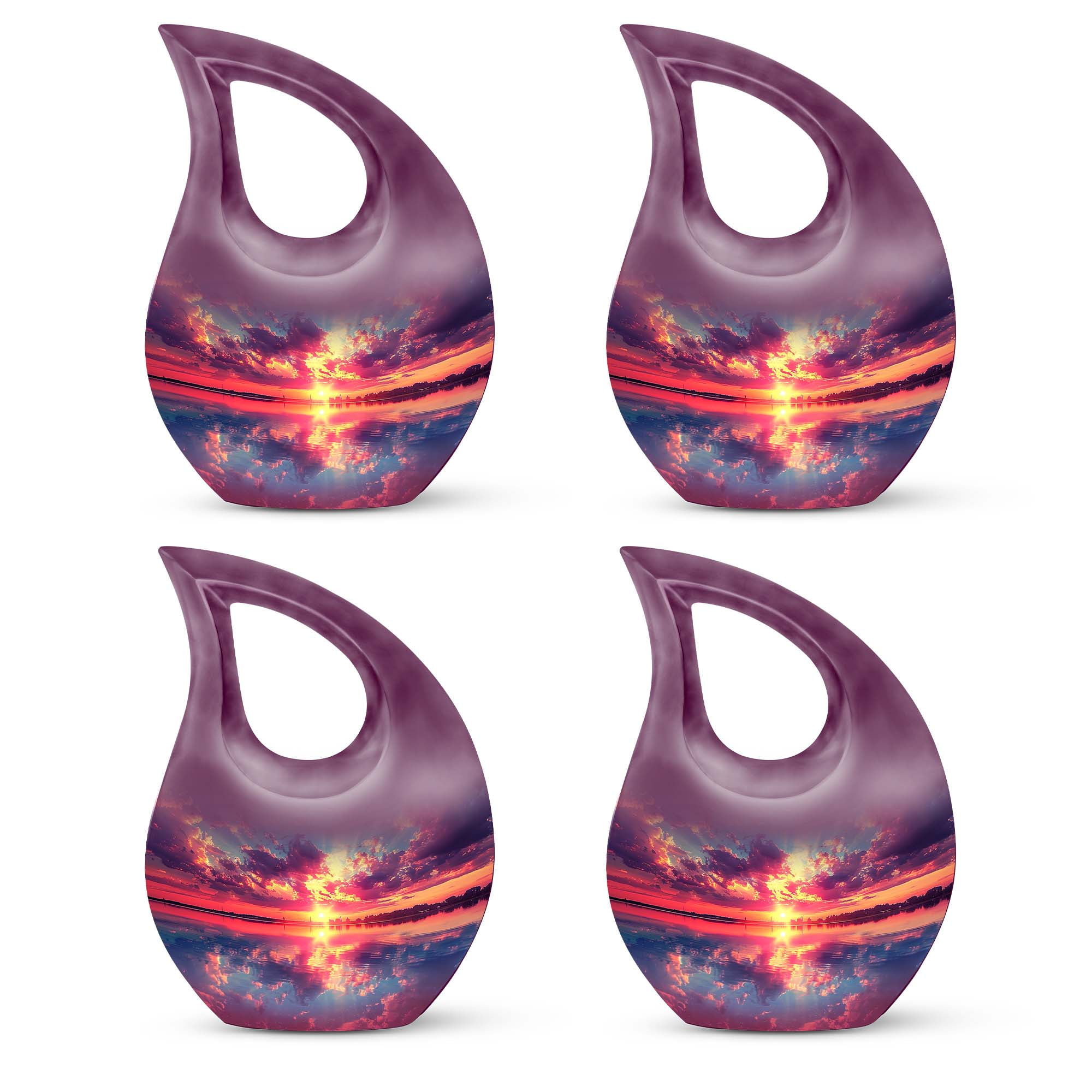 Sunset Reflection Over Water Urn - Memorial Urns For Ashes - Small Urns ...