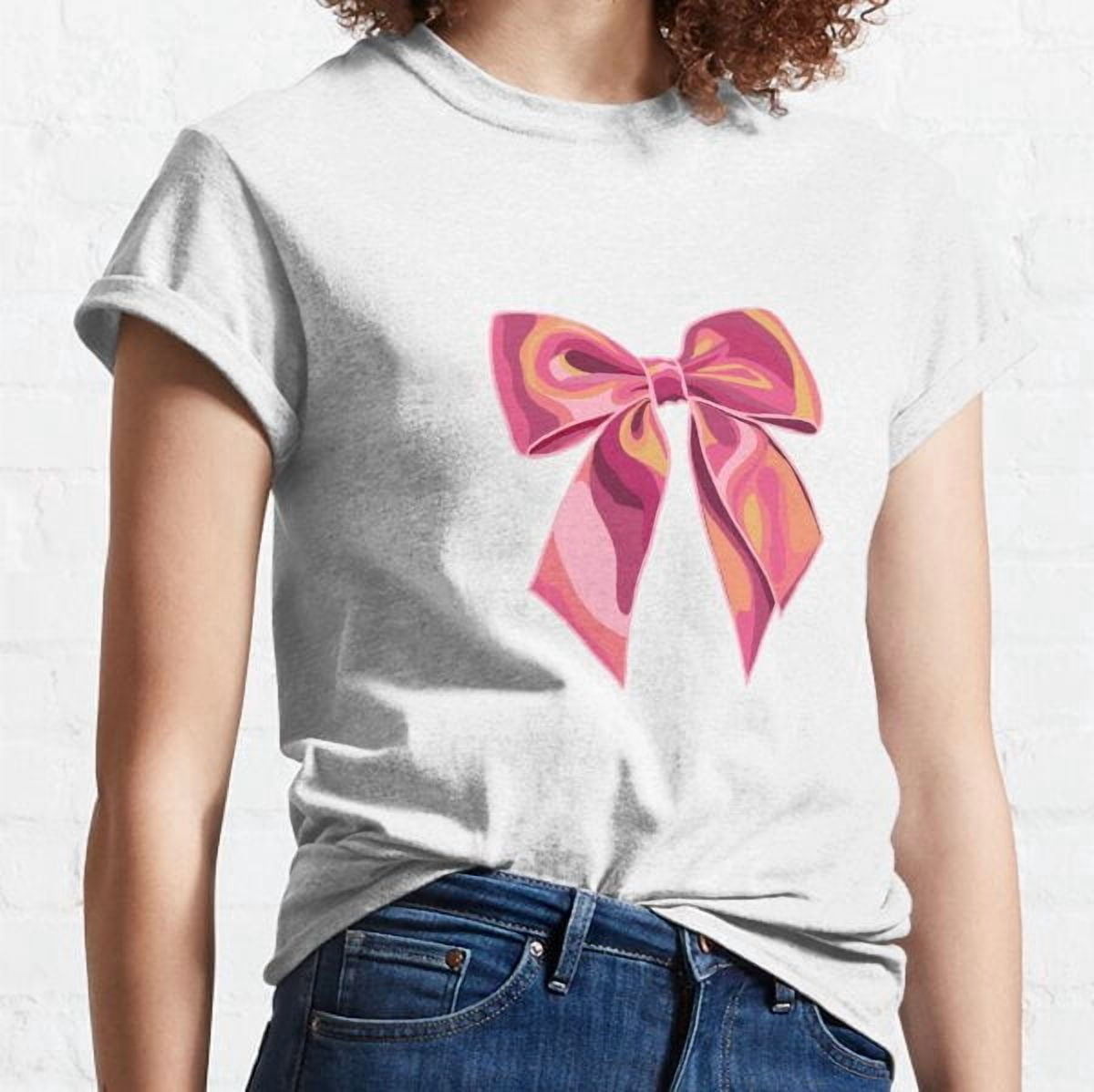 Sunset Ribbon Bow Classic T-shirt - Walmart.com