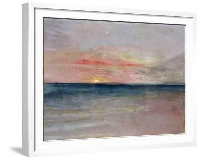 Sunset, Scenic Framed Art Print Wall Art by J^ M^ W^ Turner Sold by Art ...
