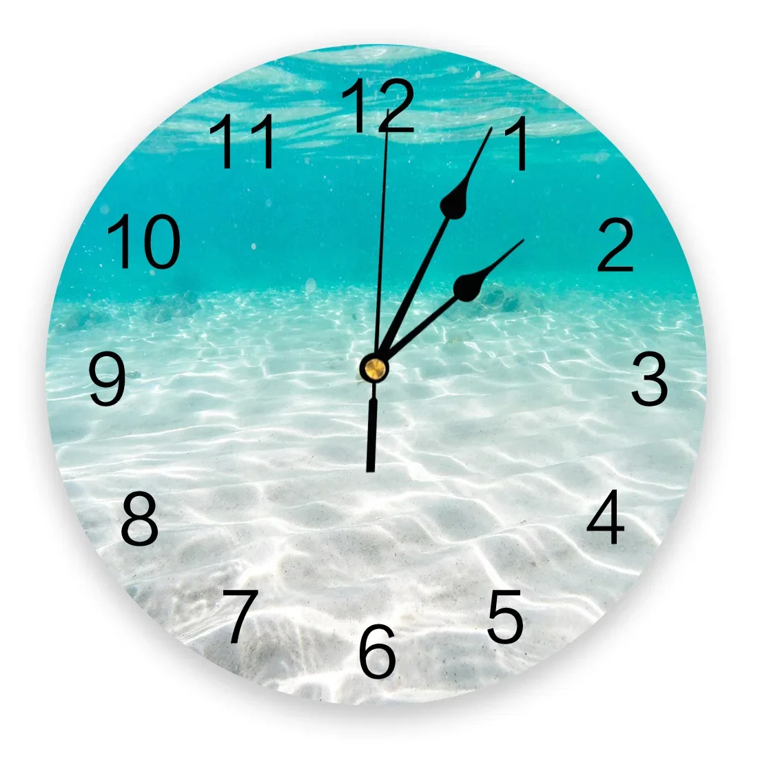 Sunset Sea Scenery Painting Clocks Wall Home Decoration Modern Kitchen ...