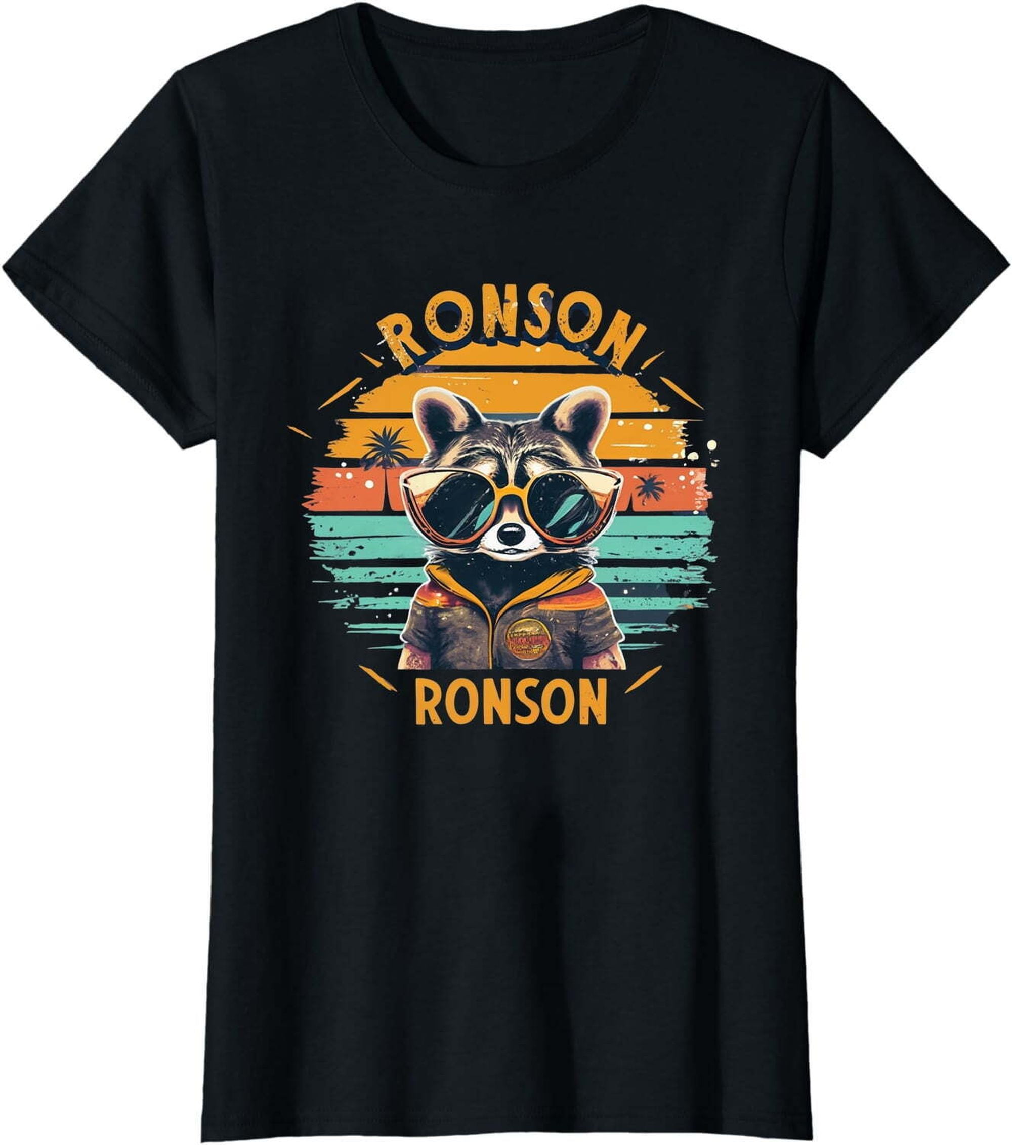 Sunset Shades Raccoon Tee: Embrace Retro Chic Style for a Trendy ...