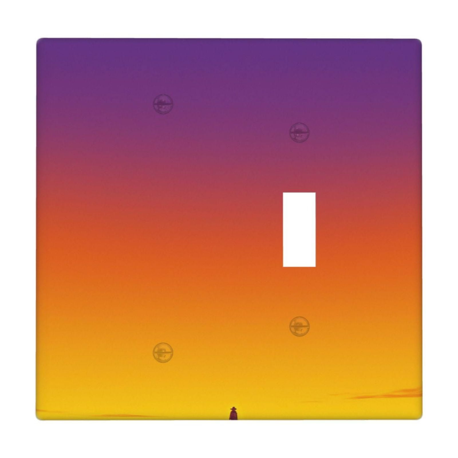 Sunset Shadow Switch Cover Decorative Wall Plate / 2-Gang 1-Toggle ...