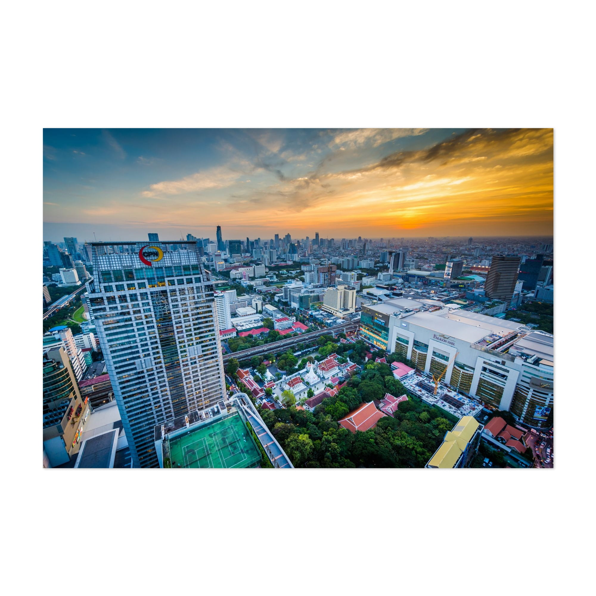 Sunset Siam - Bangkok Thailand Photography Cityscape Skyline ...