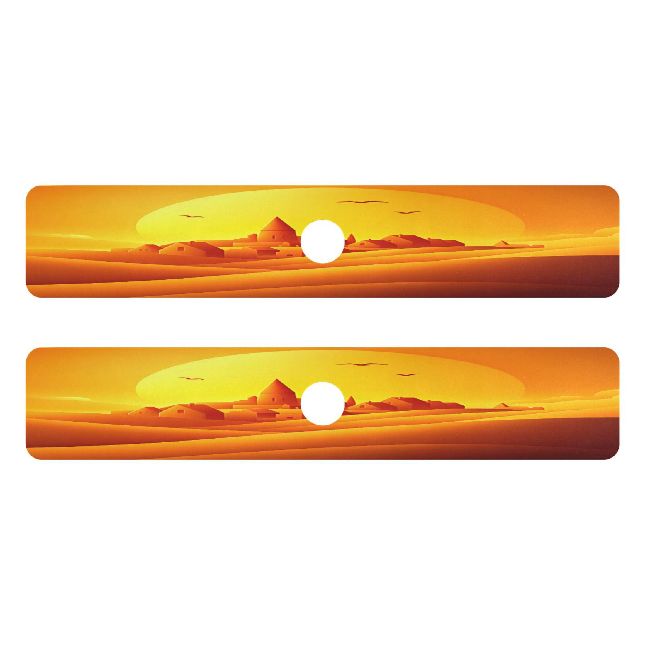 Sunset Sketch Extra Long Silicone Algae Sink Mat 30x5.4in 2 Pack ...