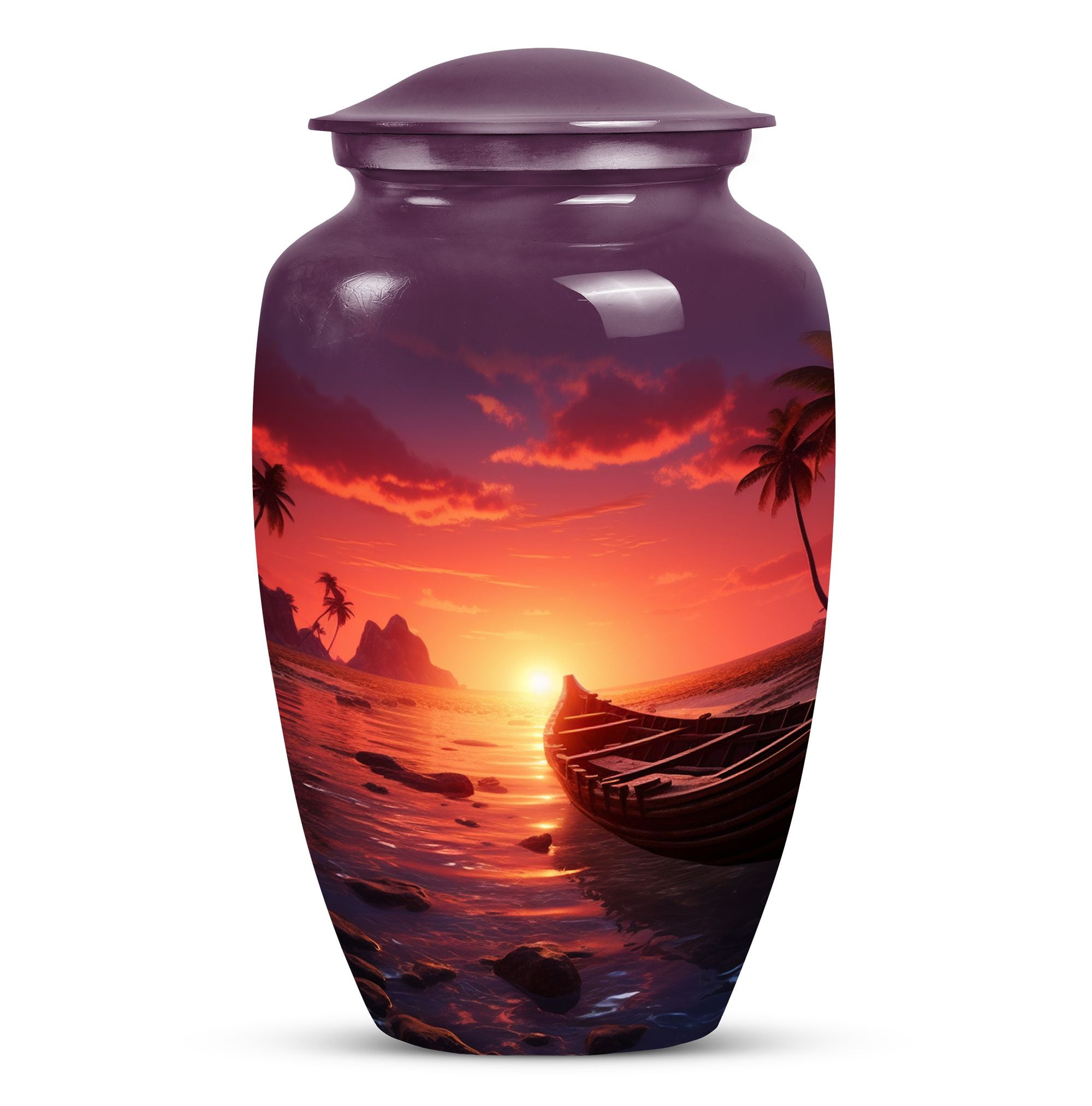 Sunset Splendor Over The Valley Of Blooms, Urn Adult Human Ashes ...