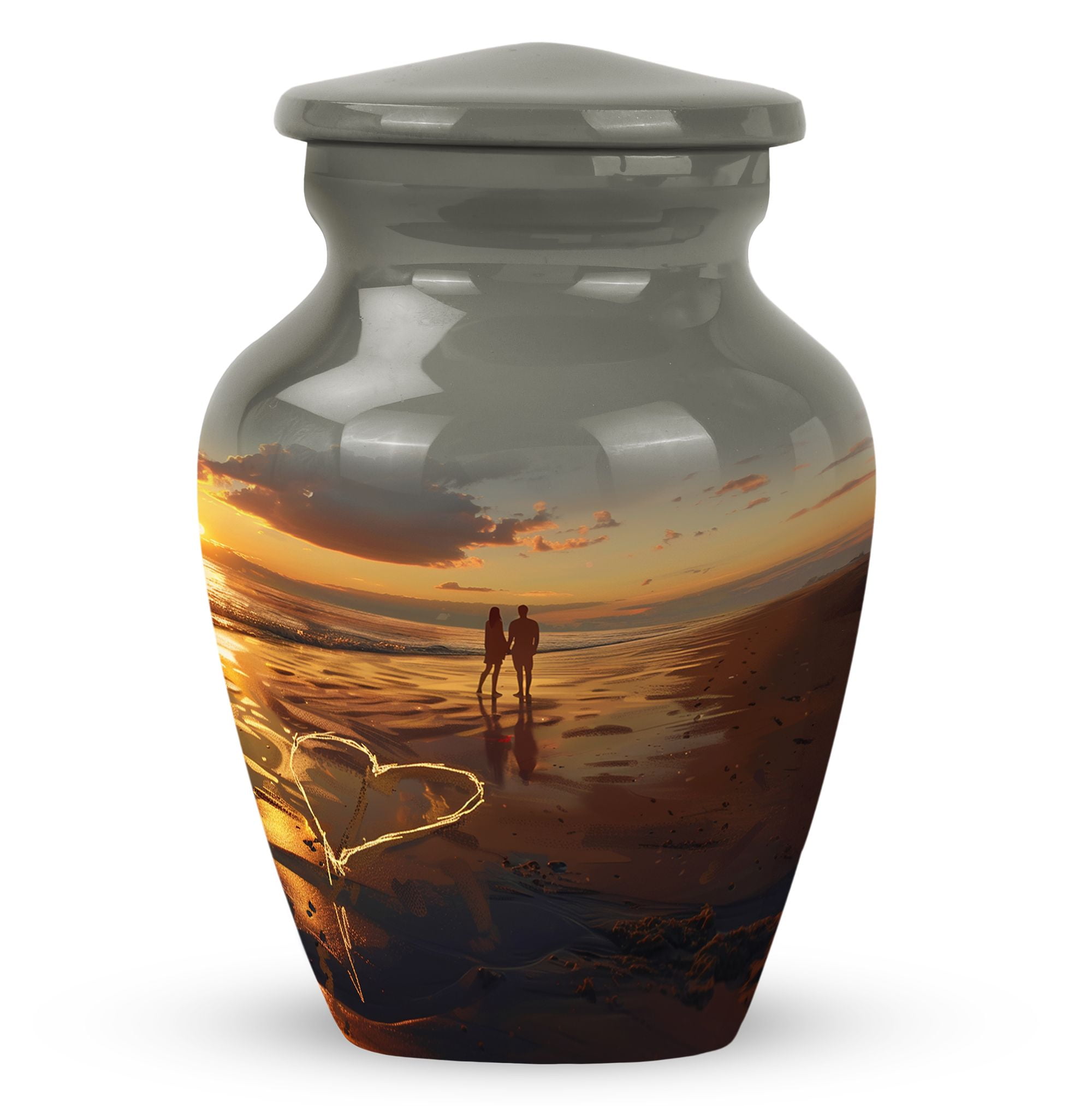 Sunset Stroll and Sand Heart Urns For Ashes Adult Female - Funeral ...
