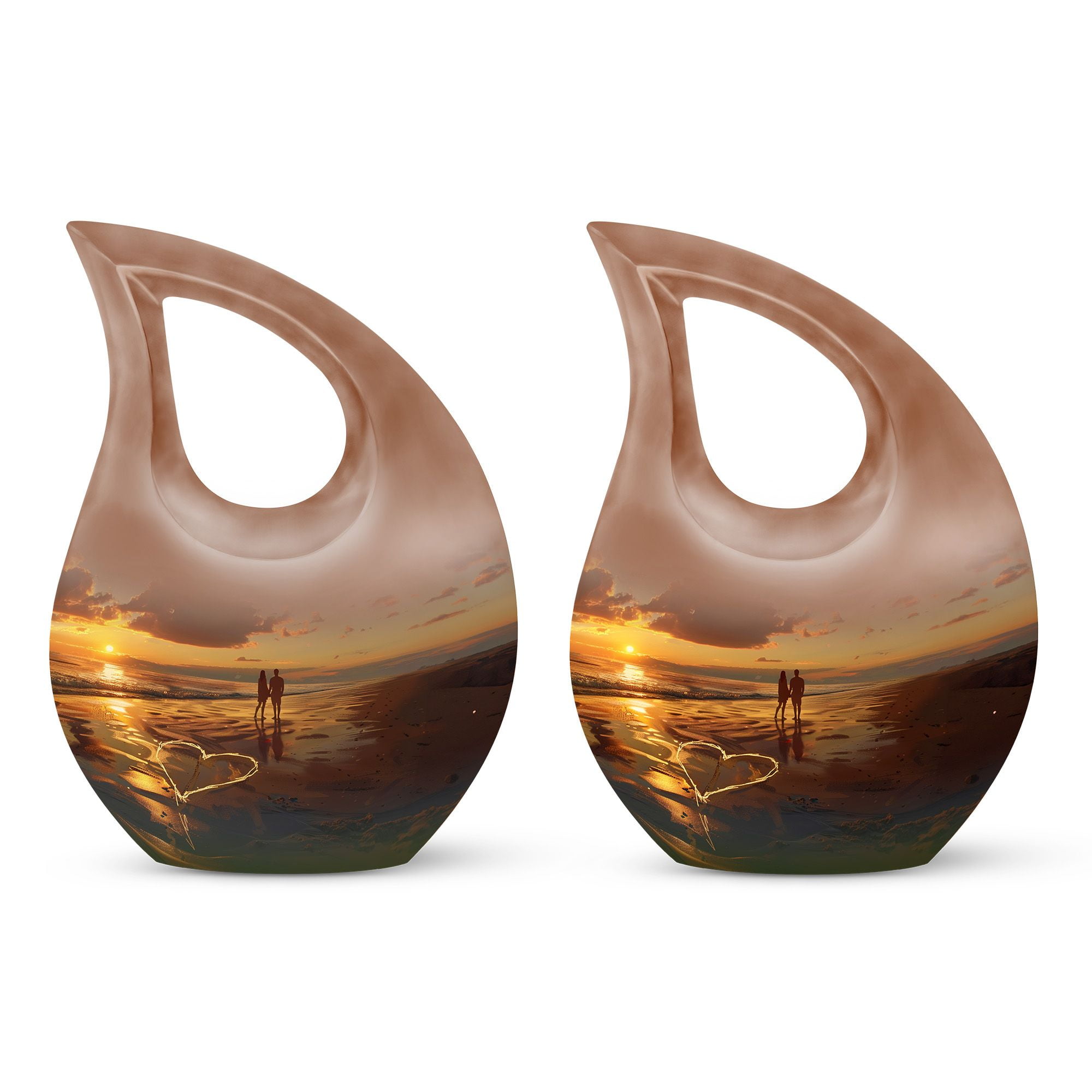 Sunset Stroll And Sand Urn - Funeral Decorative Urn - Urns For Human ...
