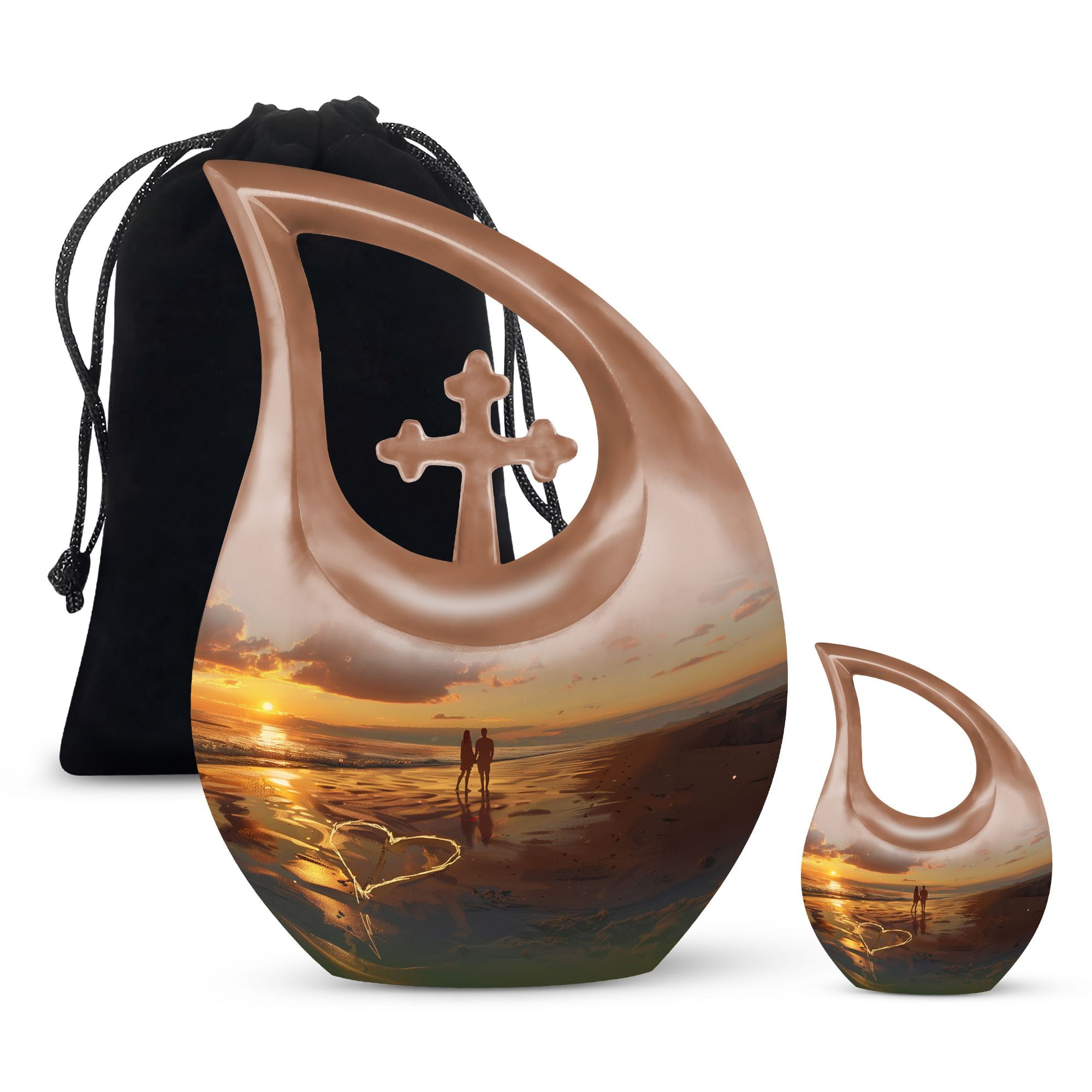 Sunset Stroll And Sand Urn - Small Cremation Urns - Urn For Ashes For ...