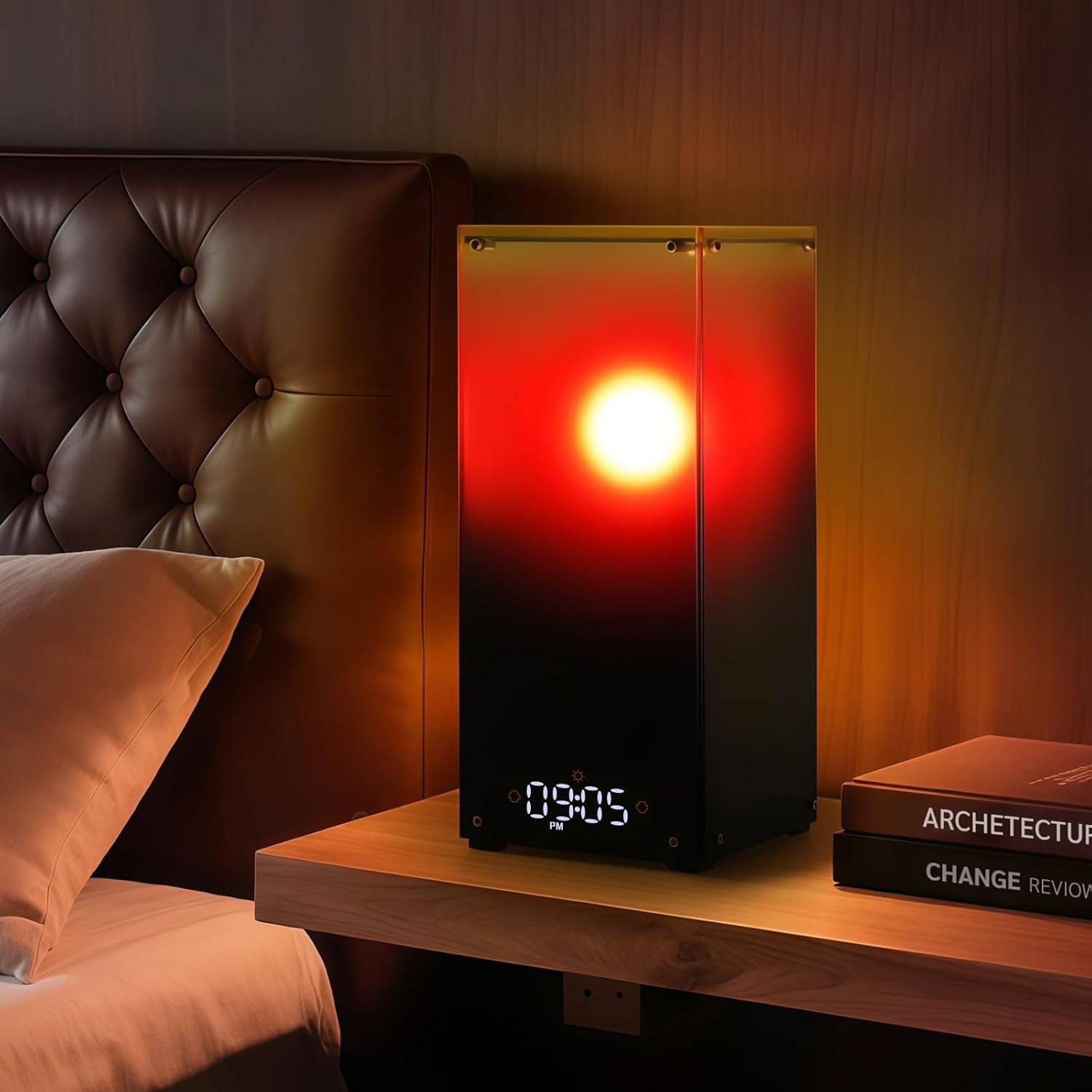Sunset & Sunrise Table Lamp, Dimmable Ambient Desk Lamp with 6 White ...