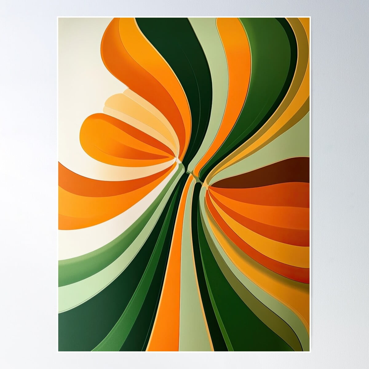 Sunset Swirl Poster Wall Art, Modern Wall Decor For Living Room Bedroom ...