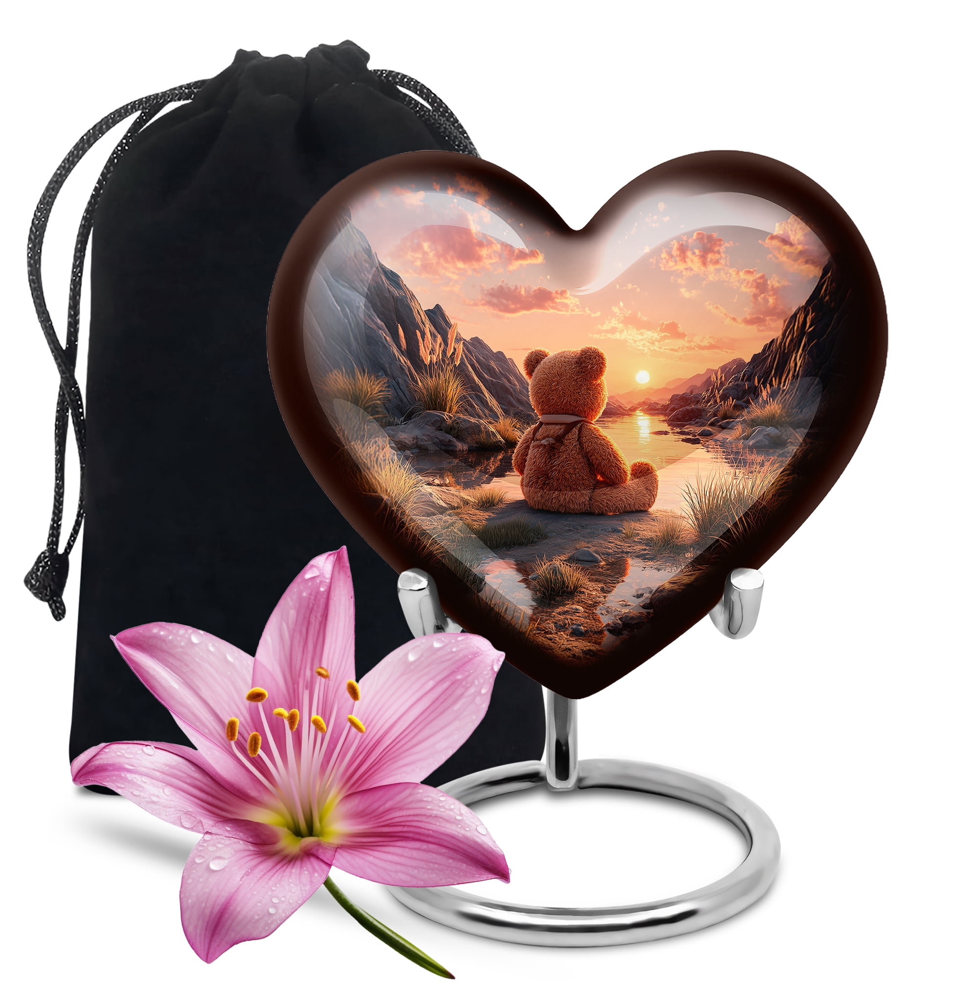 Sunset Teddy Bear Large Burial Urns For Human Ashes Adult Female ...