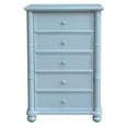 Sunset Trading Cool Breeze Coastal Wood 5-Drawer Bedroom Chest in Beach ...