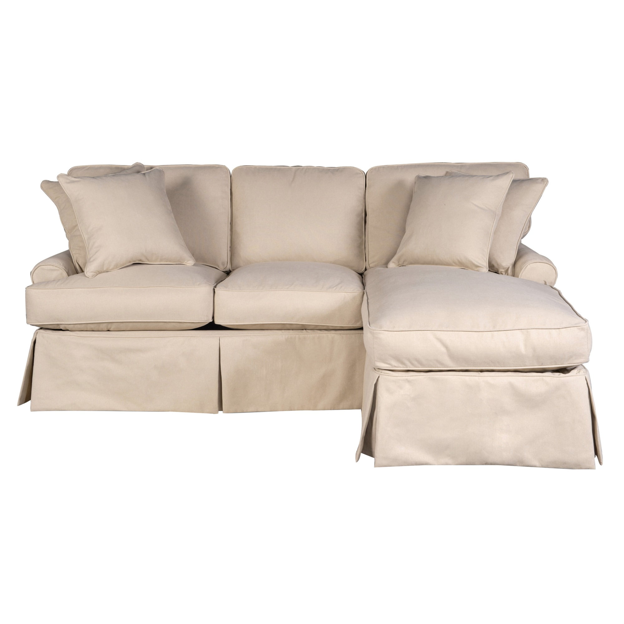 Sunset Trading Horizon Fabric Slipcovered Reversible Chaise Sleeper ...