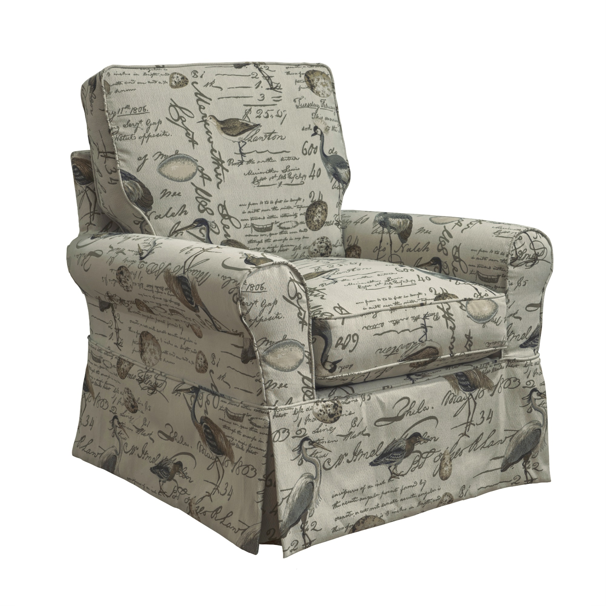Sunset Trading Horizon Slipcover Box Cushion Chair | Bird Script ...