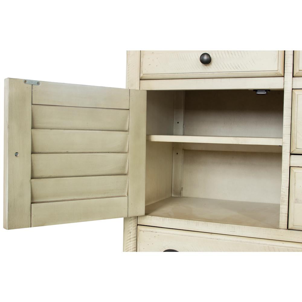 Sunset Trading Shades of Sand 7 Drawer Dresser | Cream Puff and Walnut ...
