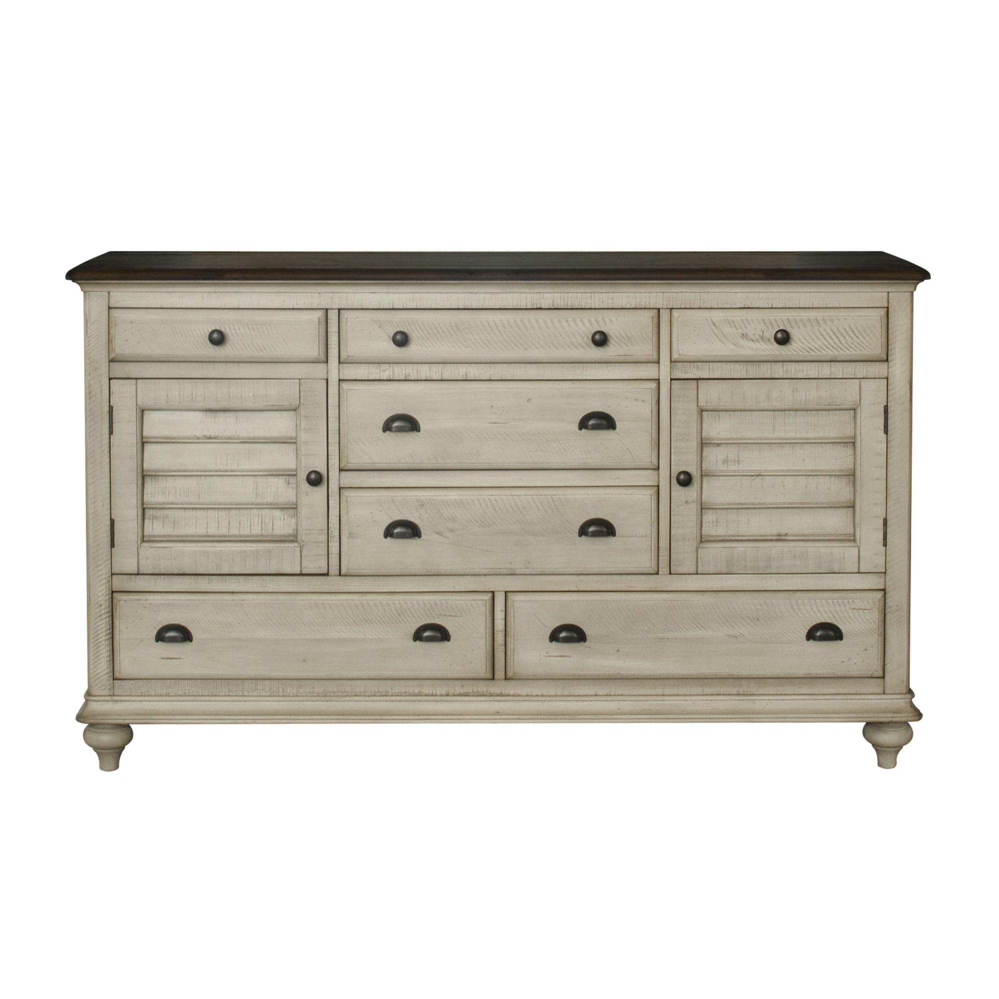 Sunset Trading Shades of Sand 7-Drawer Wood Dresser in Cream Puff ...