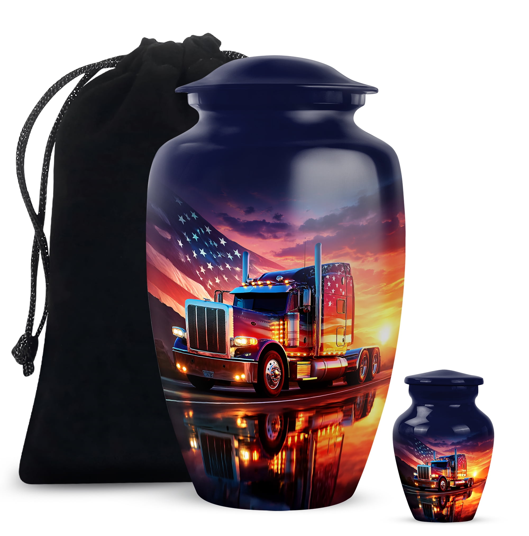 Sunset Truck Urn, Small Urns For Human Ashes Keepsake, Cremation Urns ...