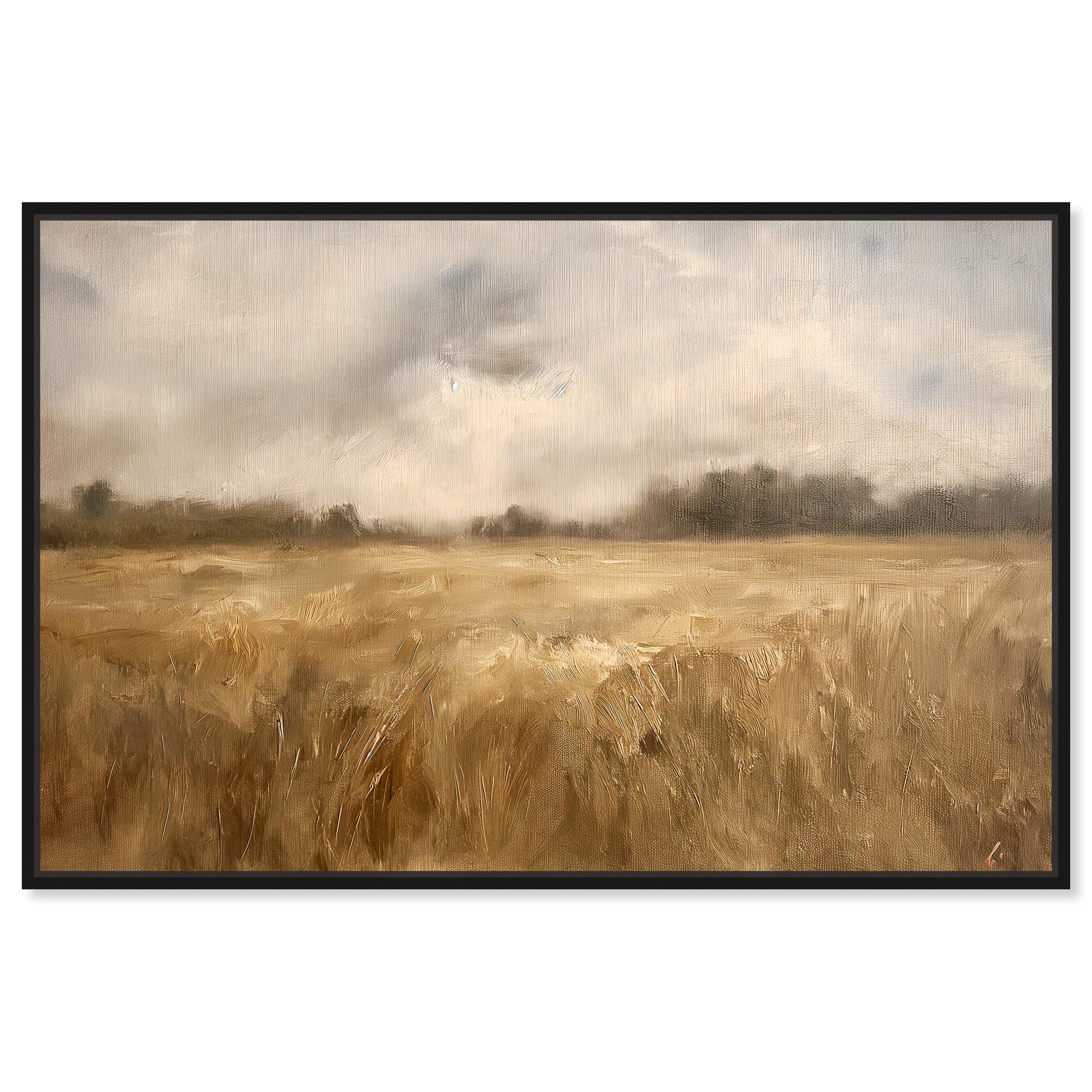 Sunset Turf II Canvas Rustic Farmhouse Art by Art Remedy, Black Frame ...