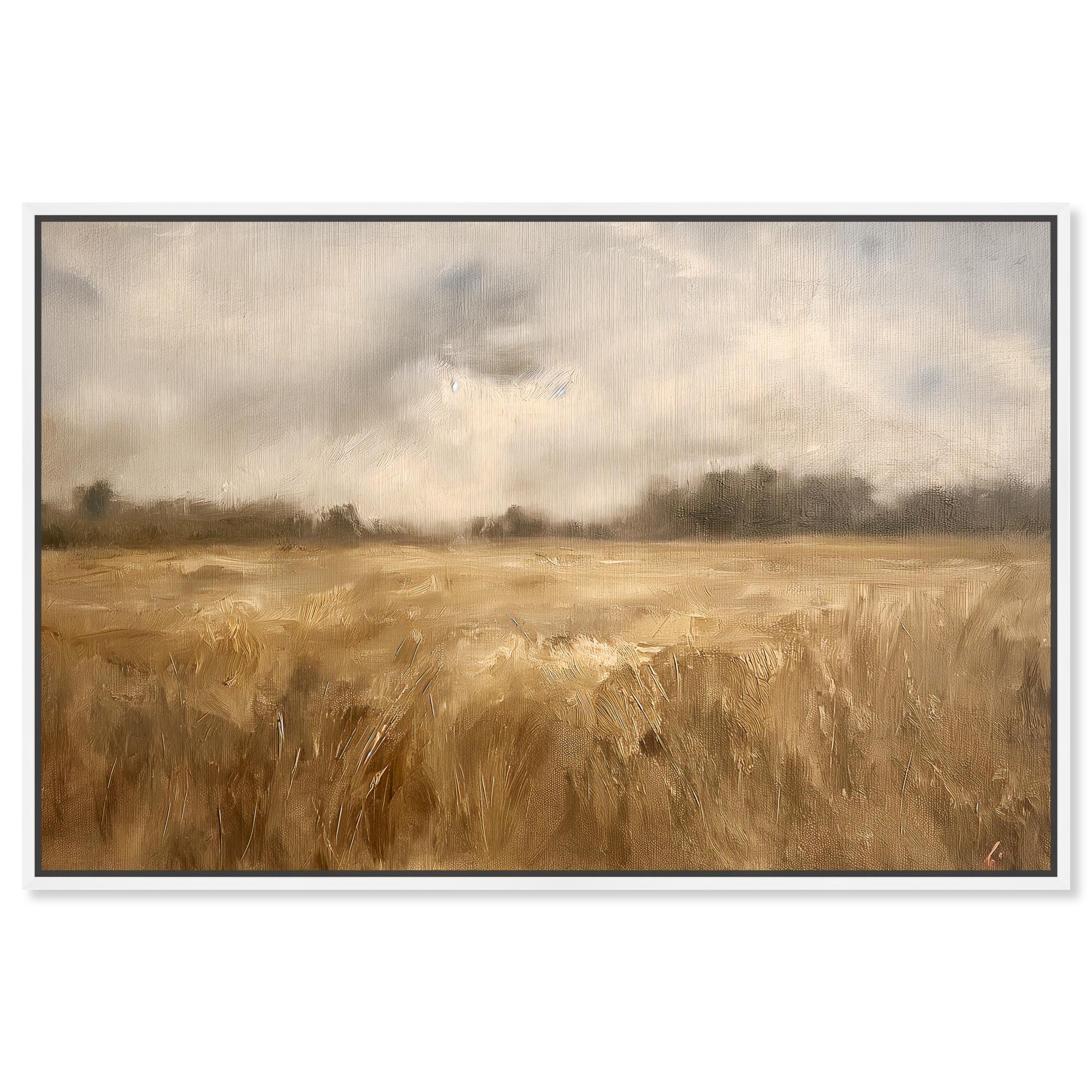 Sunset Turf II Canvas Rustic Farmhouse Art by Art Remedy, White Frame ...