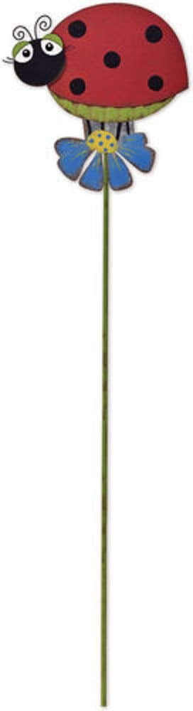 Sunset Vista 93374 Ladybug Plant Pick, 25-inch High, Multicolor ...