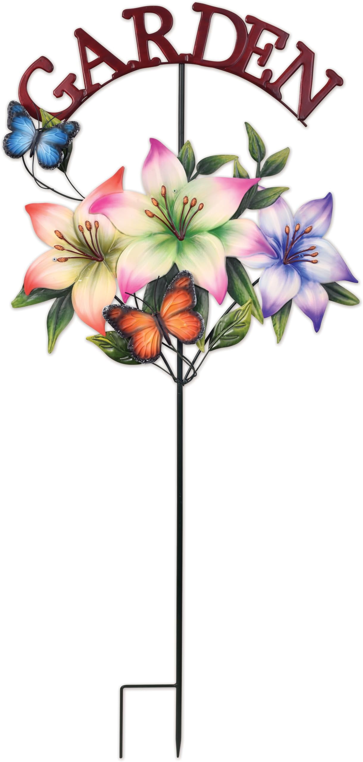 Sunset Vista Design Garden Stakes - Metal Garden Sign with Stake for ...