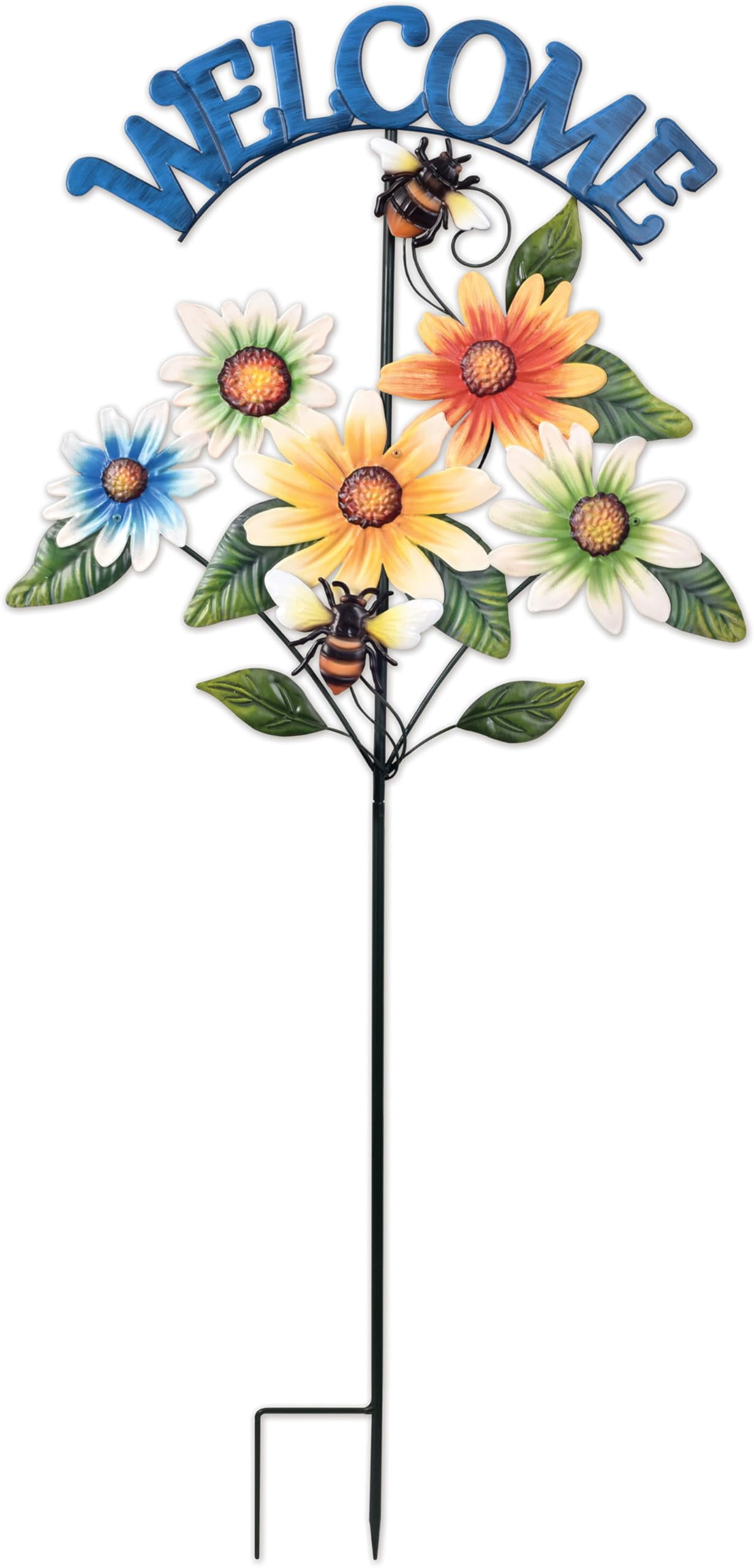 Sunset Vista Design Garden Stakes - Metal Welcome Sign with Stake for ...