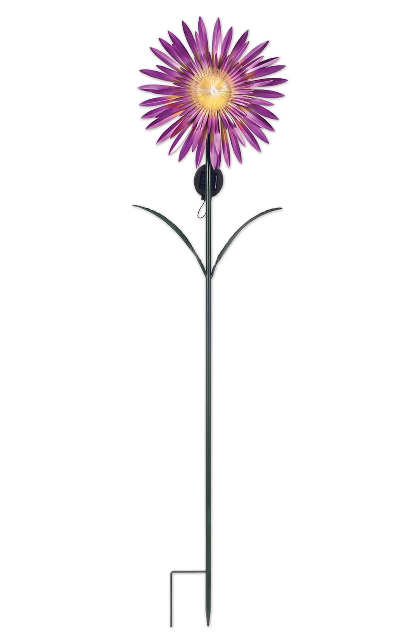Sunset Vista Design Solar Garden Stakes - Fiber Optic Aster Flower ...
