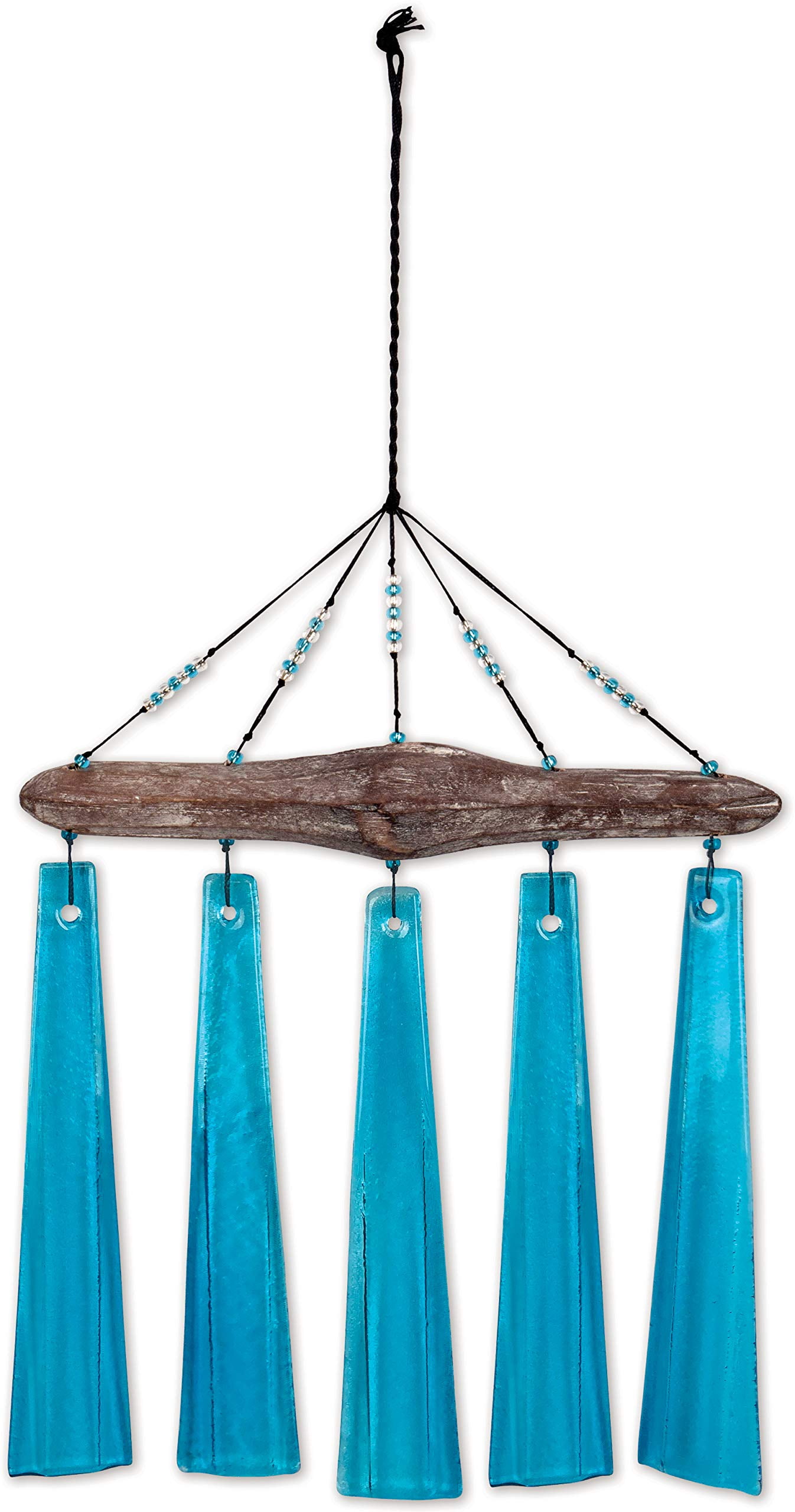 Sunset Vista Design Studios Sea Breeze Glass Wind Chime, Turquoise ...
