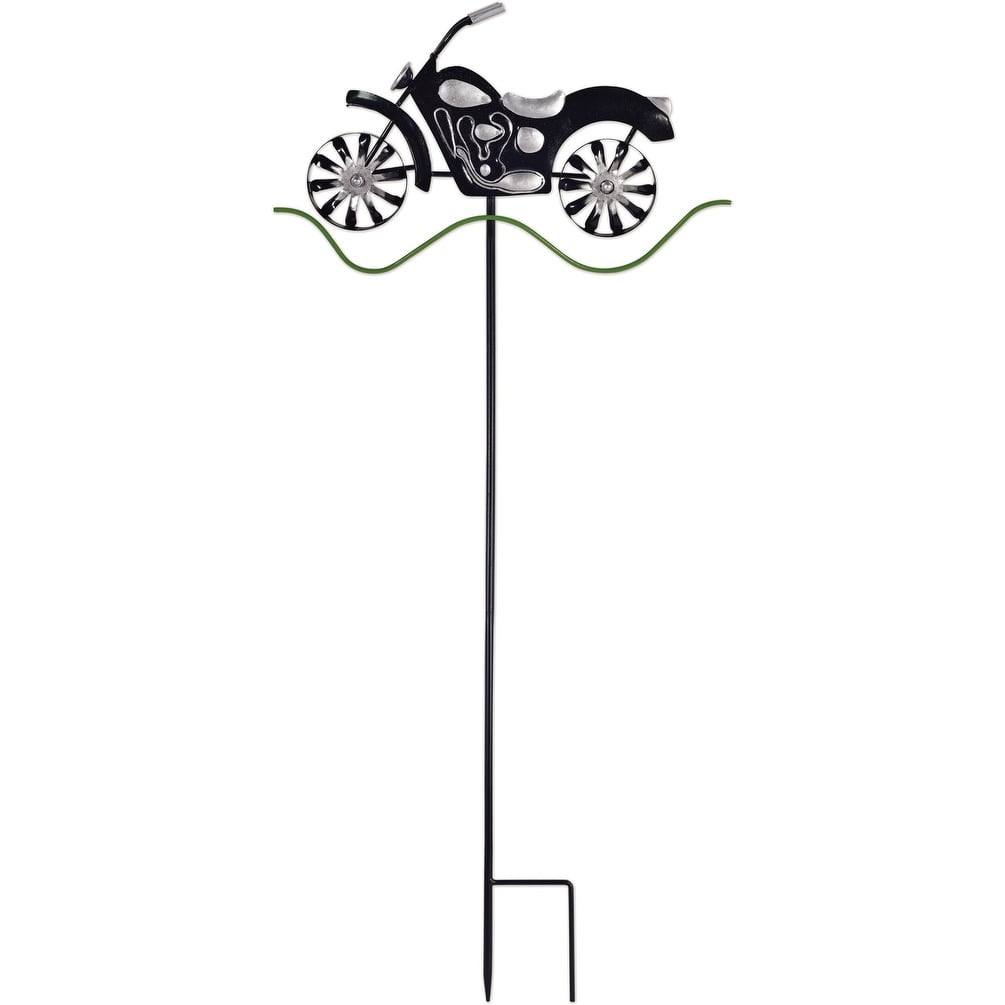 Sunset Vista Designs 411072 - 41" Black Motorcycle Wind Spinner ...