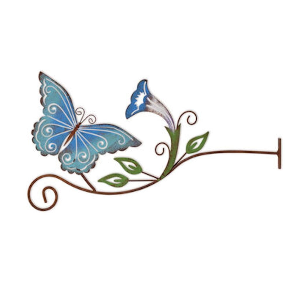 Sunset Vista Designs 416572 - 15.5" Blue Butterfly Fence Post Dcor ...
