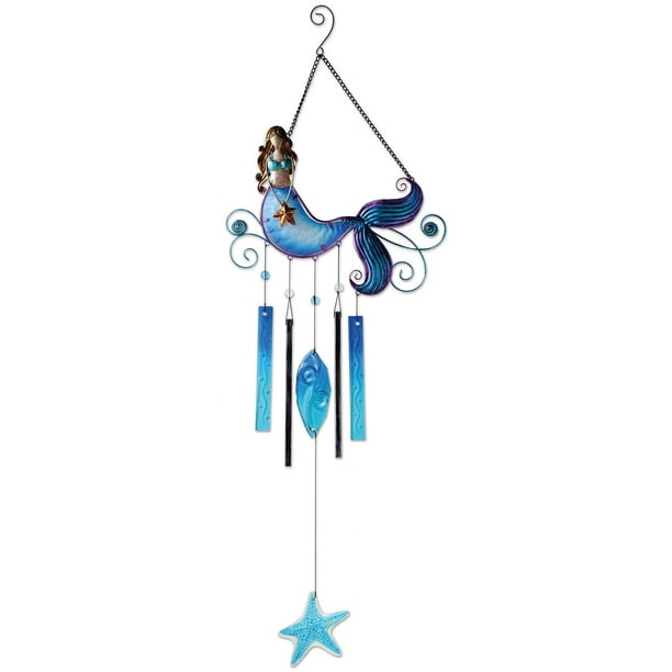 Sunset Vista Designs Beautiful Mermaid Wind Chime, 37" - Walmart ...
